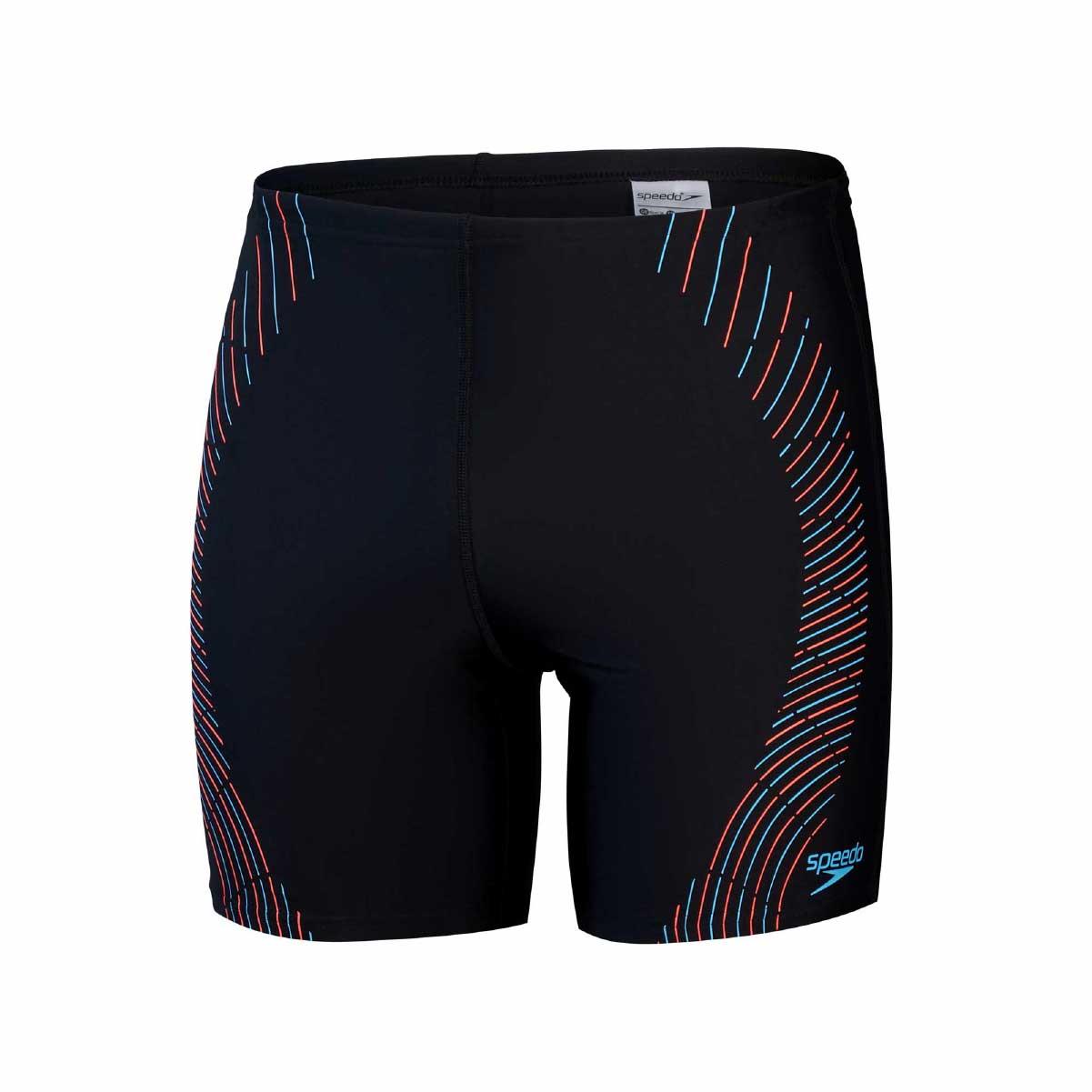Mid Jammer Speedo Duo Logo negro/celeste